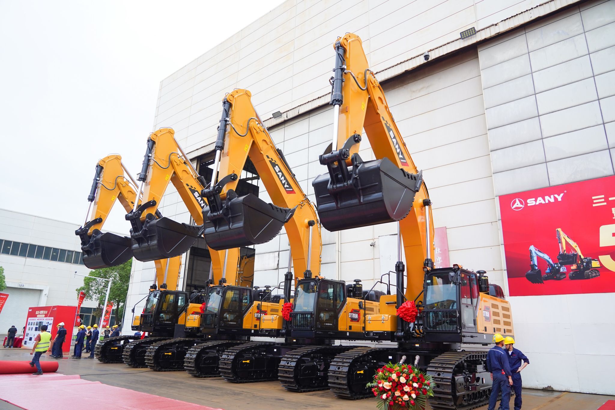 Another milestone for SANY: The 50,000th large excavator rolls off the ...